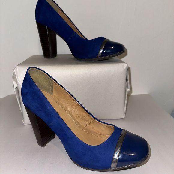 Bottero | Shoes | Bottero Blue Brazilian Leather Dress Pumps Shoes ...